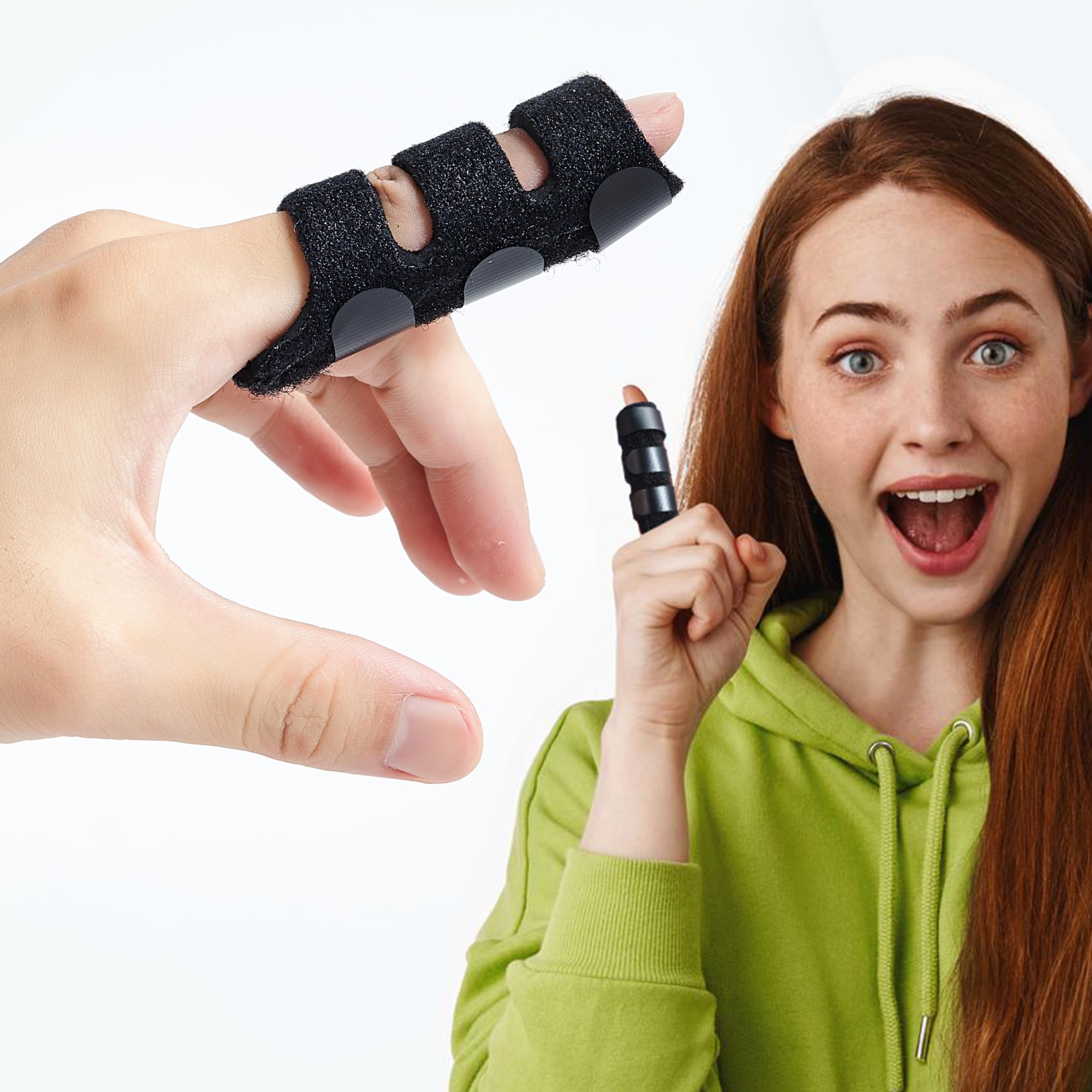 2Psc Upgraded Trigger Finger Splints with 3 Fixing Strap for Mallet ...