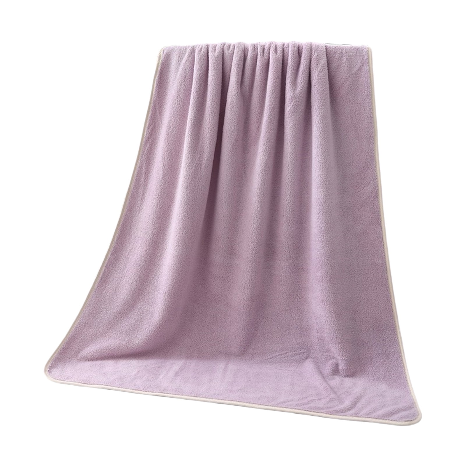 2Purple Velvet Bath Towel Large Absorbent Microfiber With Soft Texture ...