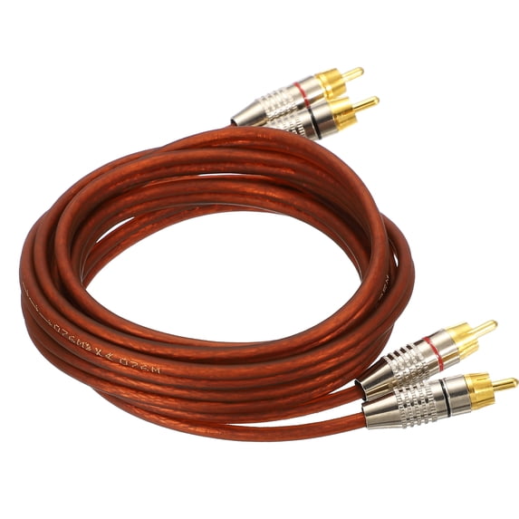 2RCA Male to 2RCA Male Audio Stereo Cable, 6.6 ft RCA Subwoofer Cable ...