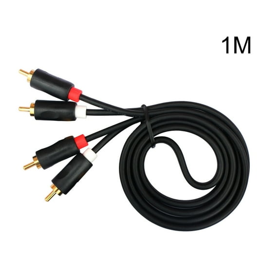 2RCA to 2RCA Audio Cable Male to Male 2RCA 1m 1.5m 2m 3m Cable for Home Theater - Walmart.com