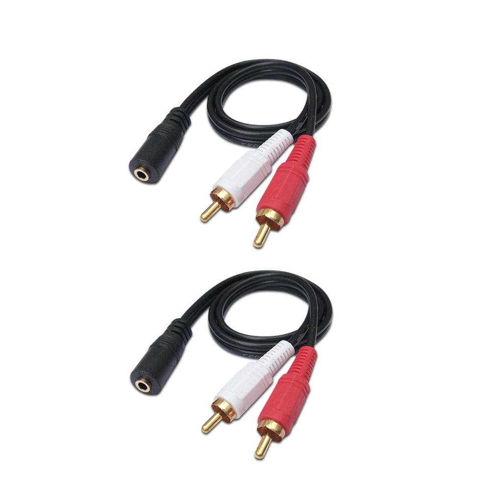 2RCA to 3.5mm Cable 1/8 to 2RCA Sound Cord Female to Male Adapter for ...