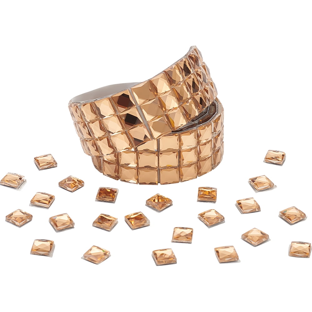 2Roll 2 Roll Multi-Faceted Diamond Stickers Champagne Self-Adhesive ...