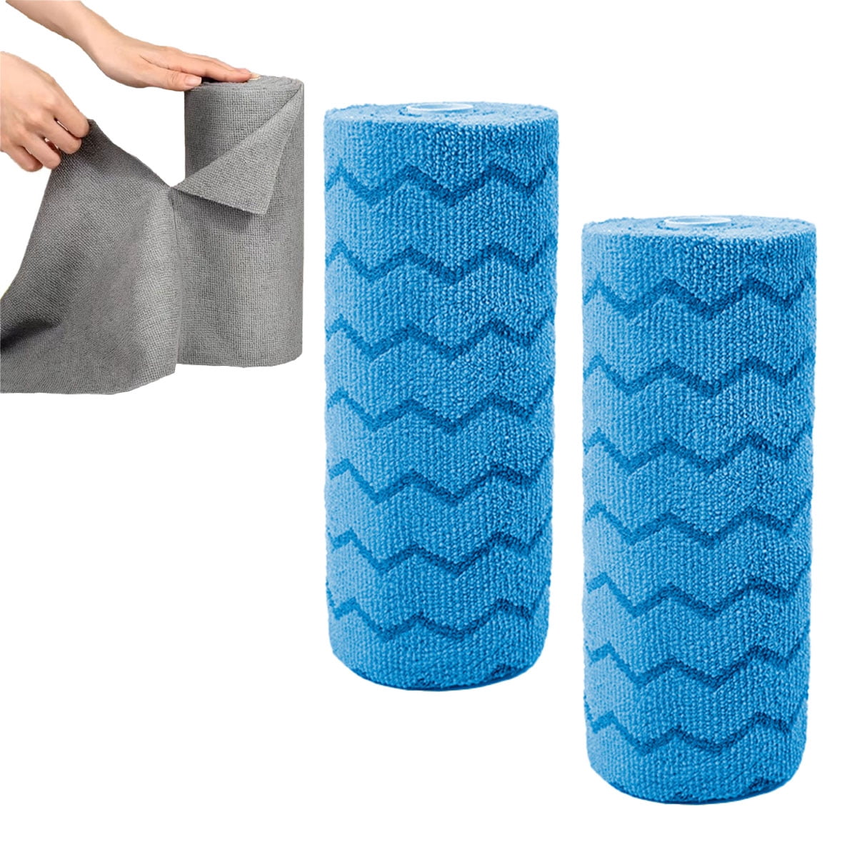 2Roll Striped Dishcloth Disposable Cleaning Towels Cleaning Wipe Dish ...