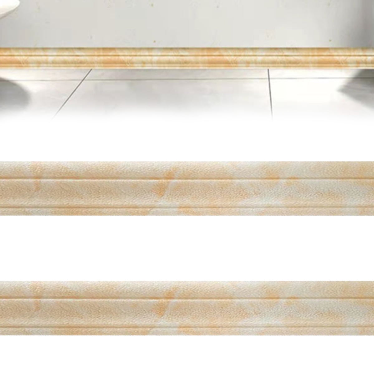 2Roll Wallpaper Border Self Adhesive Flexible Foam Molding Trim, Wall ...