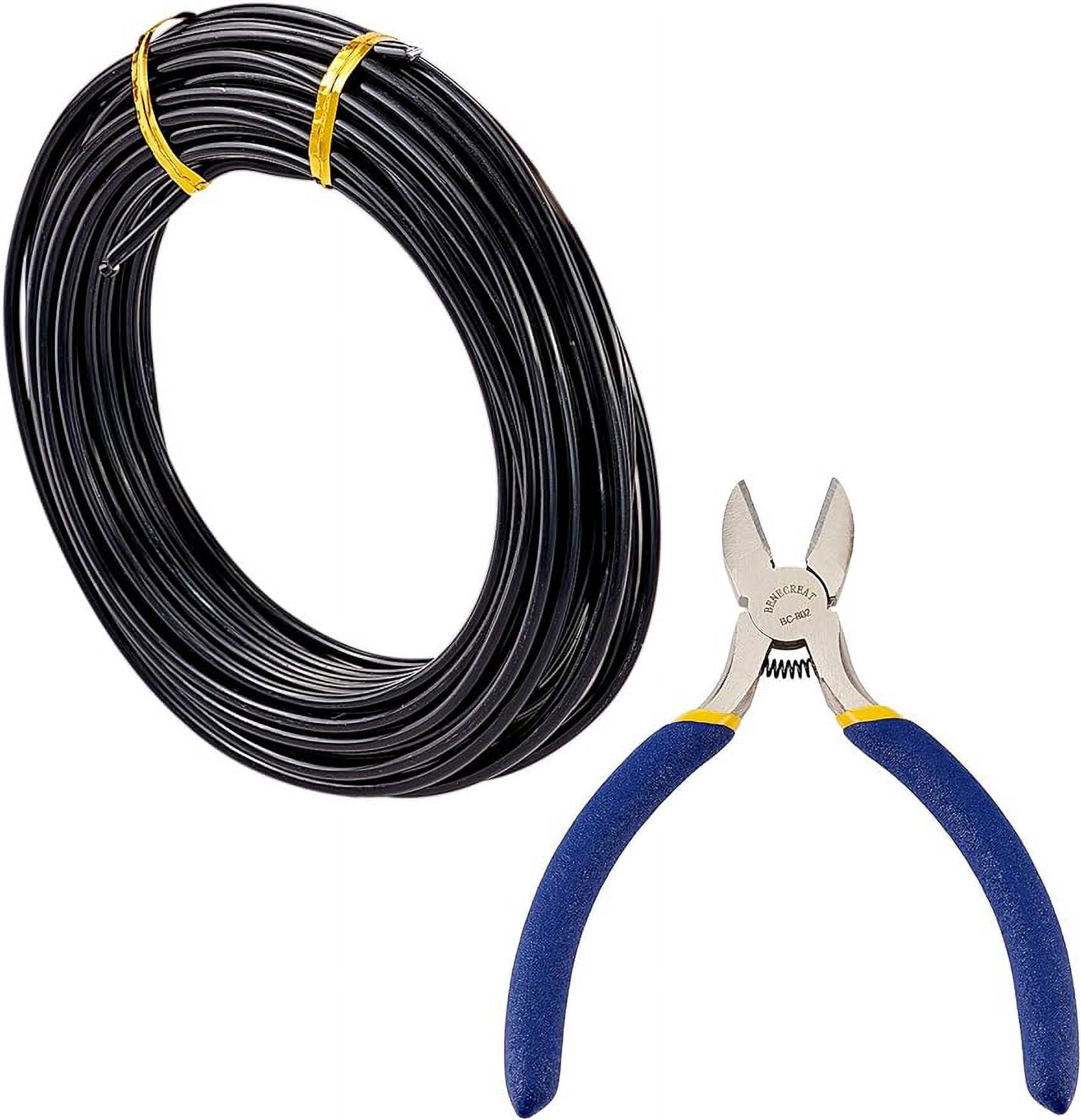 2Rolls 9Gauge Jewelry Craft Wire Black Bendable Metal Wire with 1PC ...