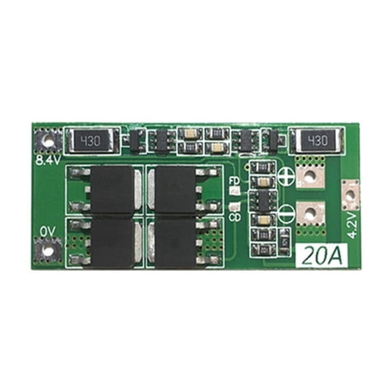 2S 20A BMS With Balance 7.4V 8.4V 18650 BMS Lithium Battery Protection ...