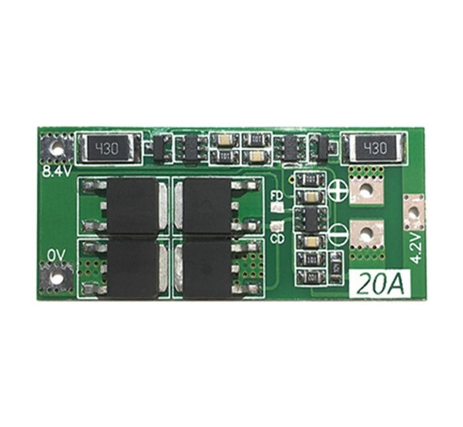 2S 20A BMS With Balance 7.4V 8.4V 18650 BMS Lithium Battery Protection ...