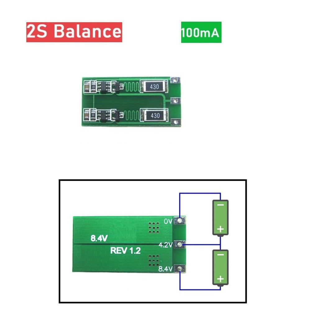 2S 3S 4S 100MA Lithium Battery Balance Board Li-Ion Battery Balancer ...