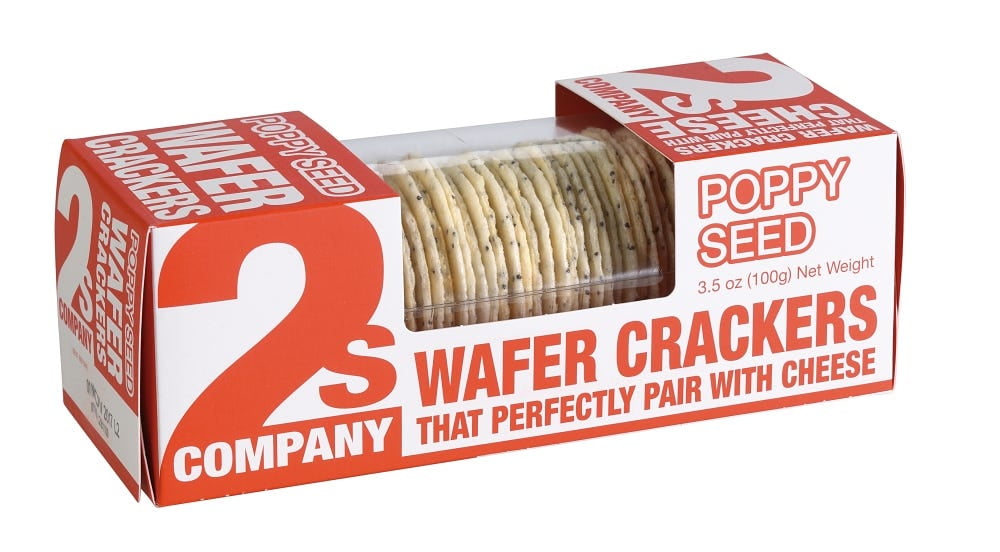 2S Company Poppy Seed Wafer Cracker, 3.5 OZ, 12 Pack - Walmart.com