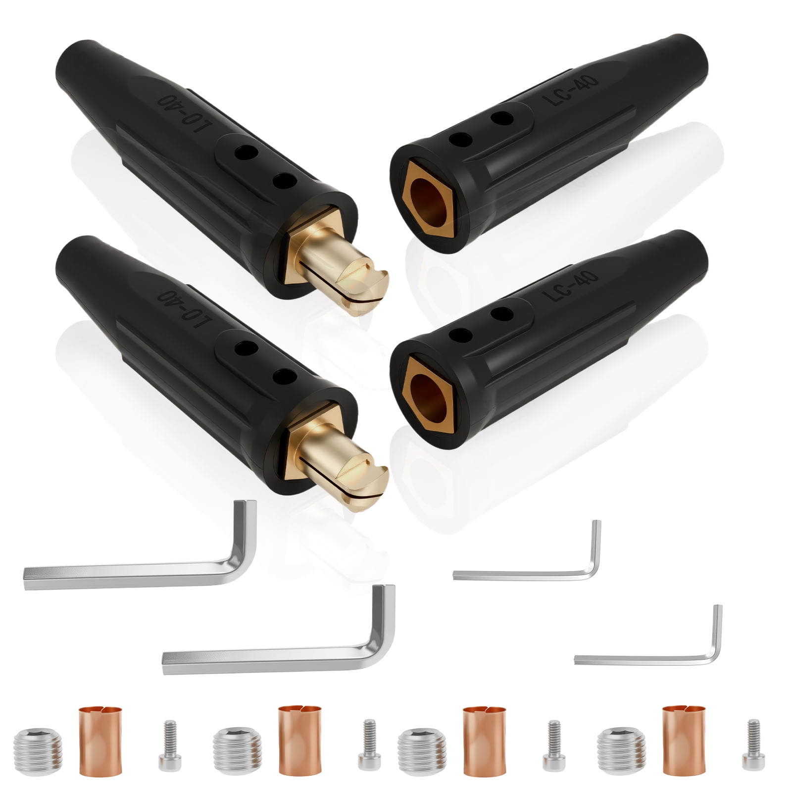 2SETS Plug and Play Welding Lead Quick Connector Versatile Weather ...