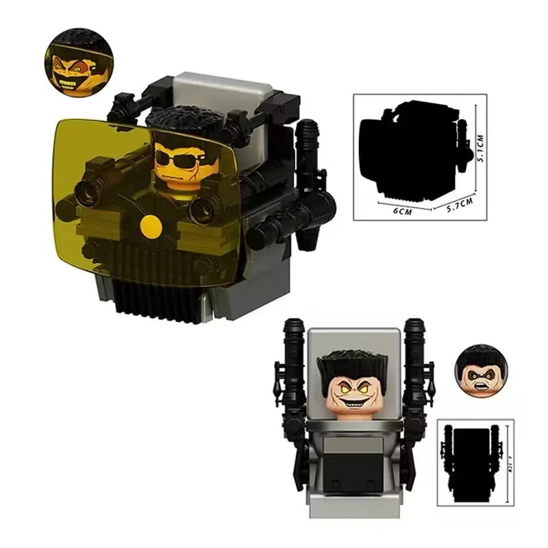 2SZT.Skibidi Toilet Blocks Set Toy Brick Skibidi Toilet Building Blocks ...