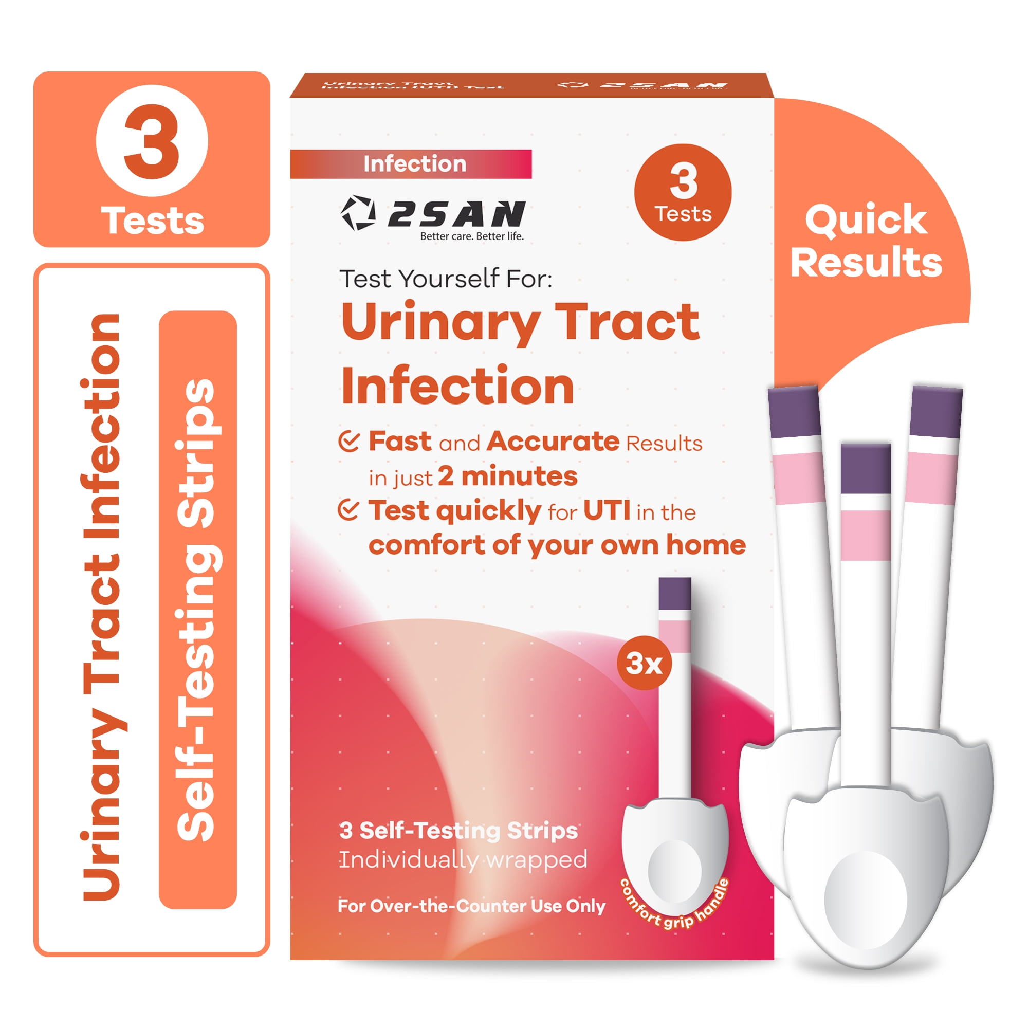 2San Urinary Tract Infection Test, UTI Tests for Women, At-Home Self ...