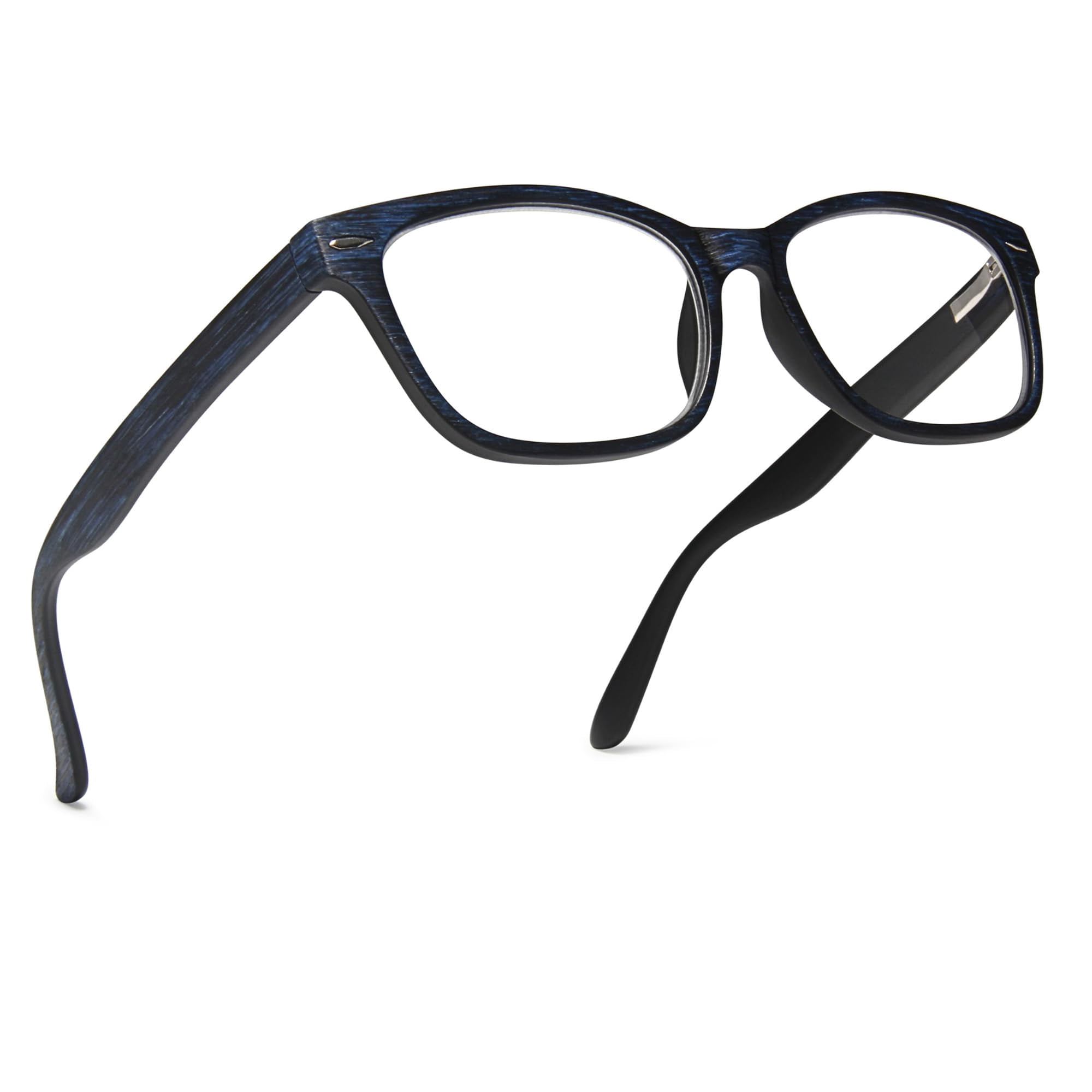 2SeeLife Wood Tone TR-90 Reading Glasses for Men – Medium-Wide Fit ...