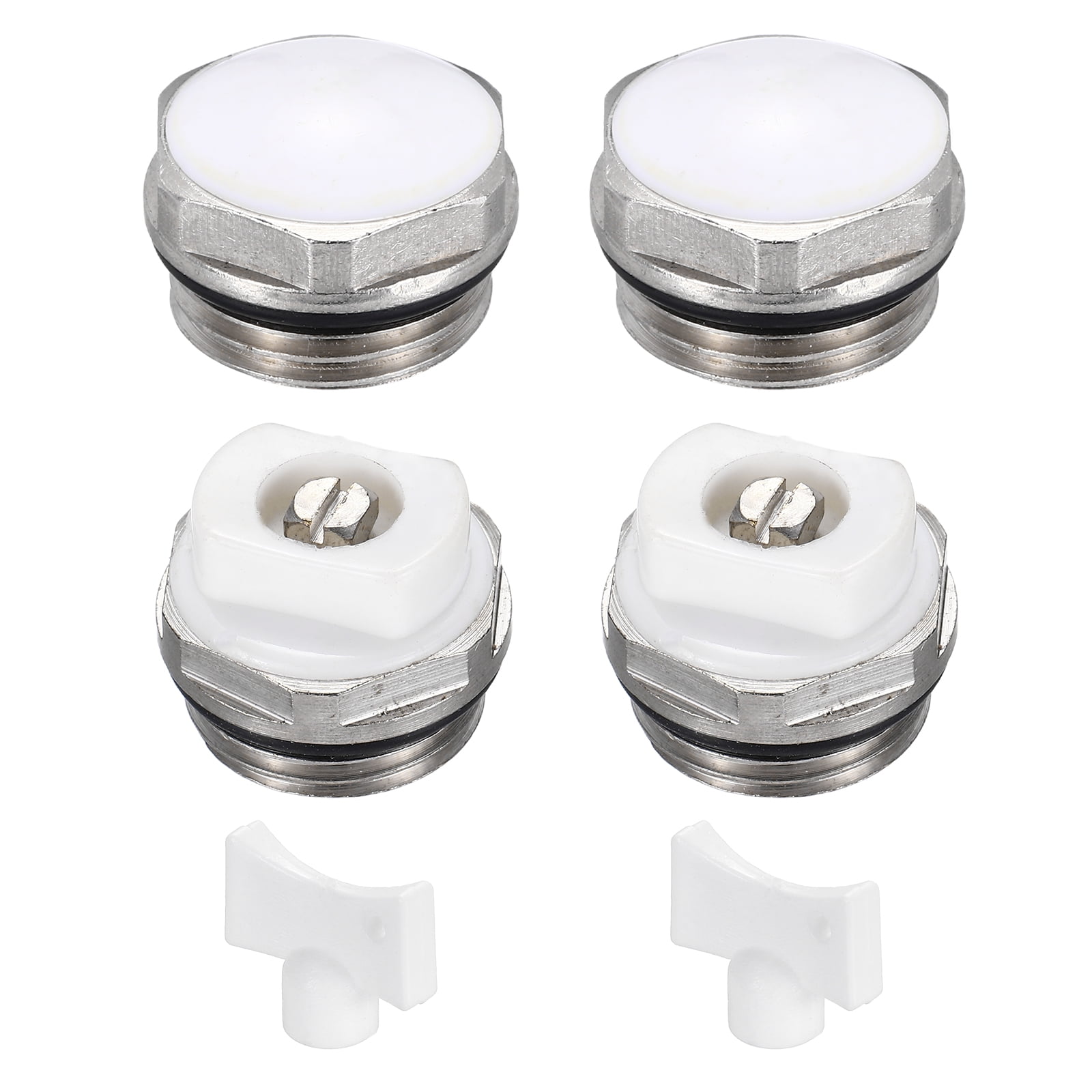 2Set 1/2" BSP Male Manual Radiator Air Vent Plug Valves with Key ...