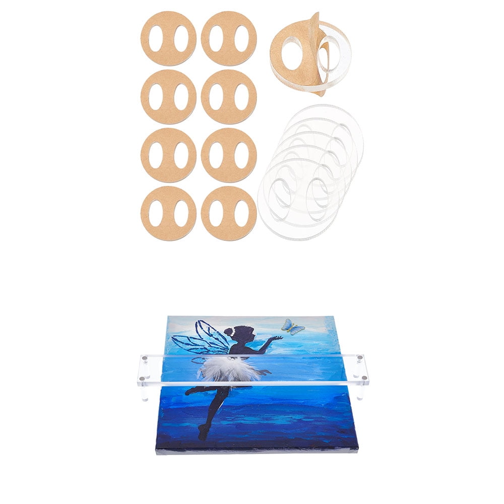 2Set 14inch Artist Leaning Bridge Transparent Acrylic Wrist Rest Art ...