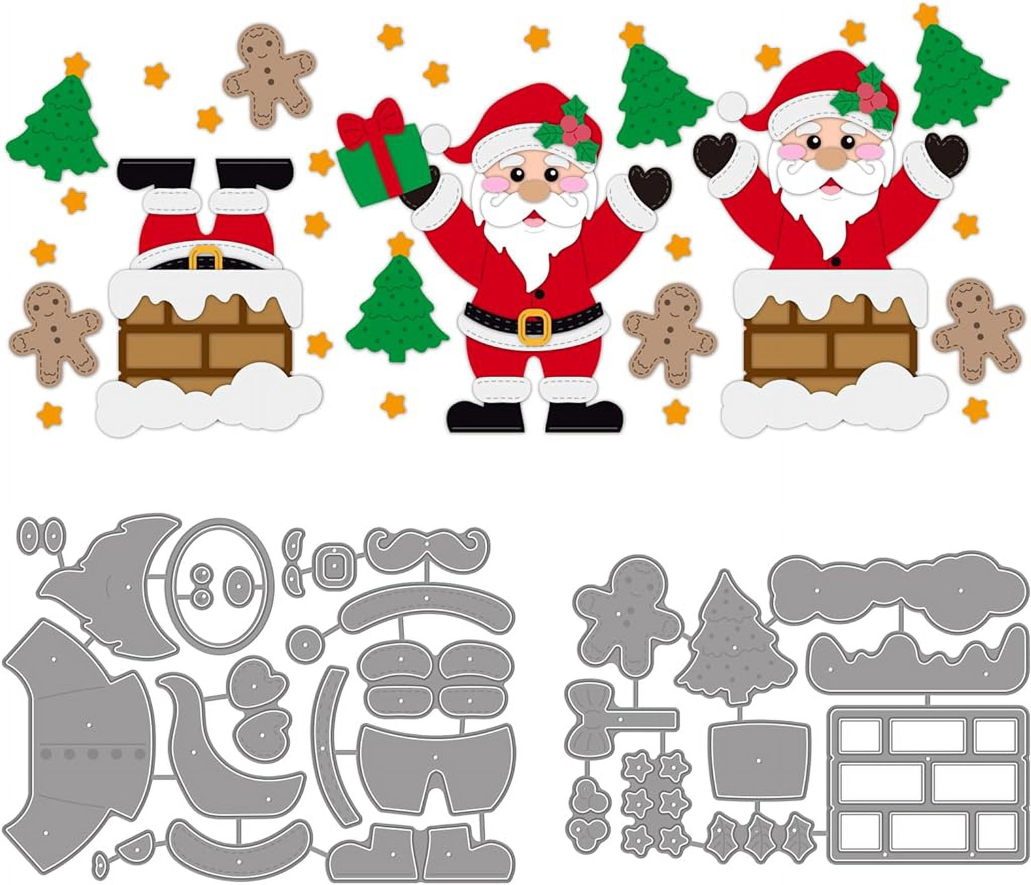 2Set 22Pcs Santa Claus Cutting Dies for DIY Scrapbooking Metal ...