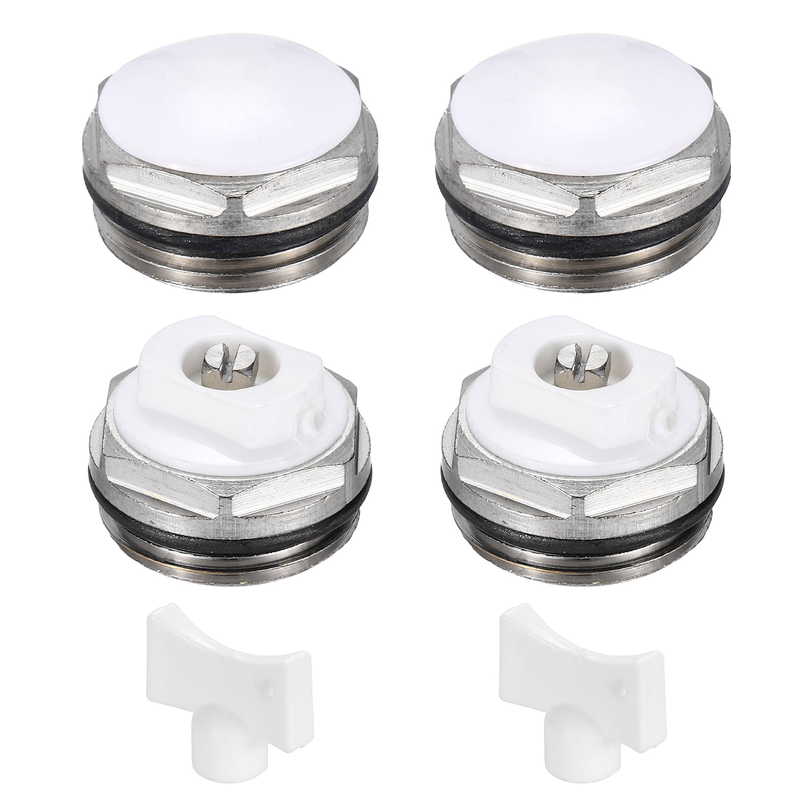 2Set 3/4" BSP Male Manual Radiator Air Vent Plug Valves with Key ...