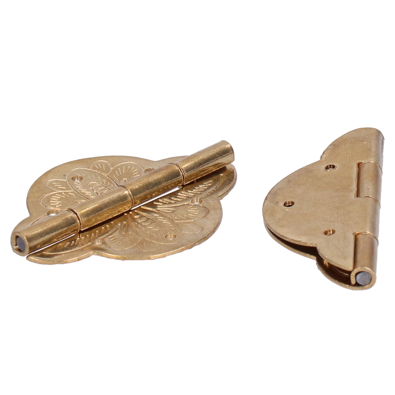 2Set Antique Hinge Small Brass Hinge for Drawer Door Cabinet Wardrobes ...
