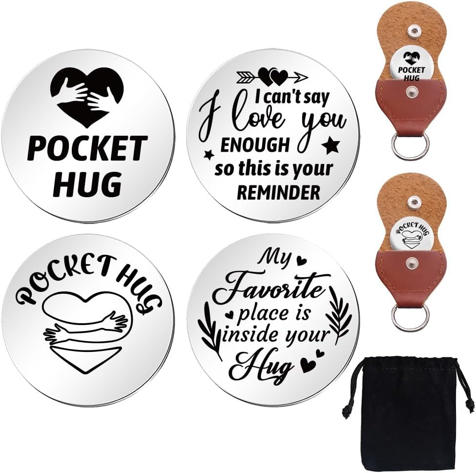 2Set Expressions of Love Pocket Hug Token Long Distance Gifts Double ...