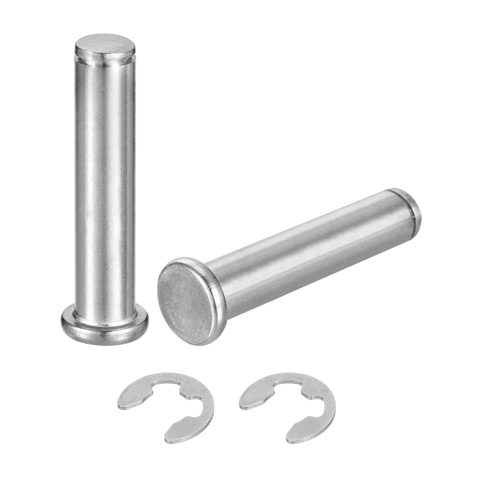 2Set M12x55mm 304 Stainless Steel Cylindrical Shaft Snap Ring Locating Pin - Walmart.com