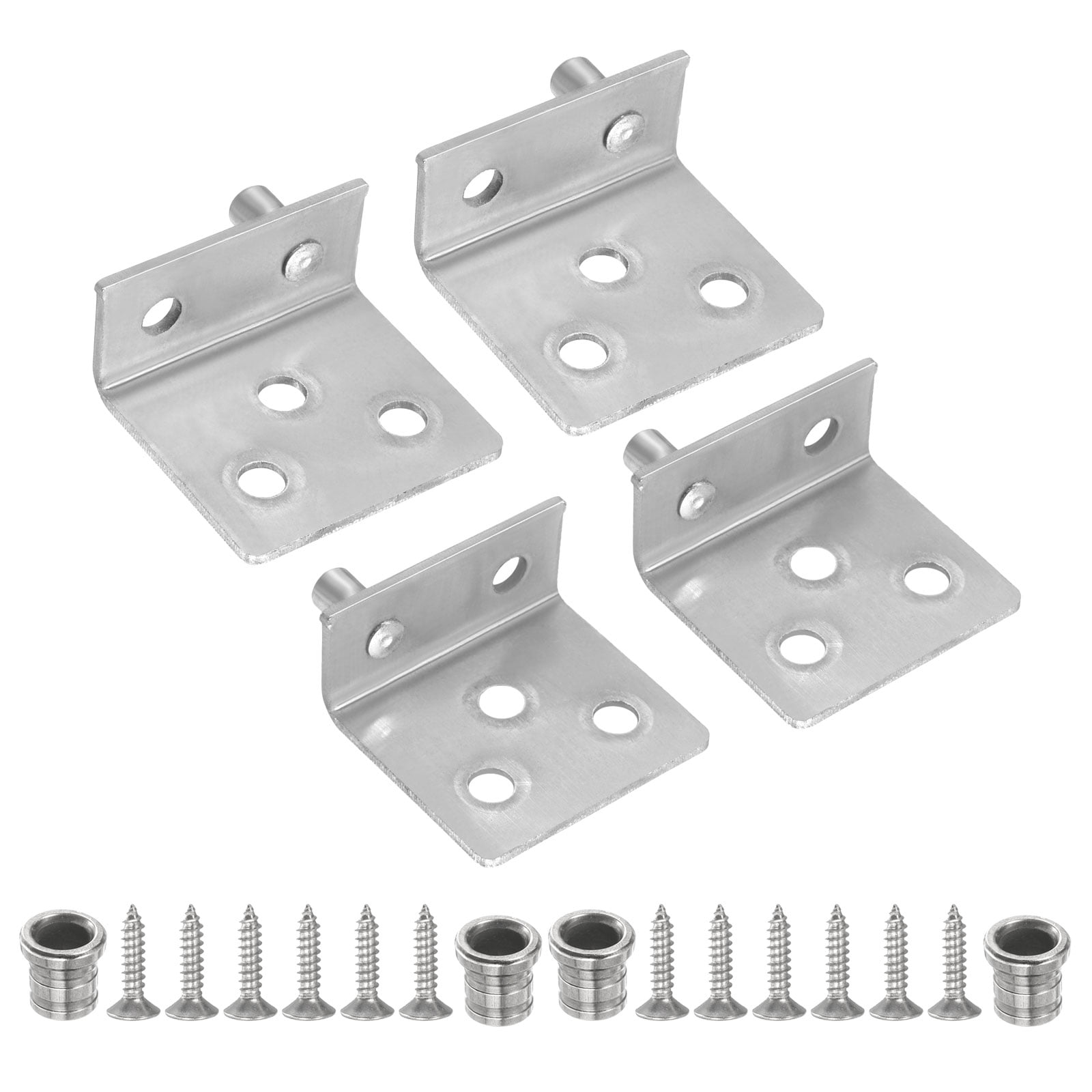 2Set Pivot Hinge, 35 x 32 mm Concealed Shaft Door Hinges with Bushing ...