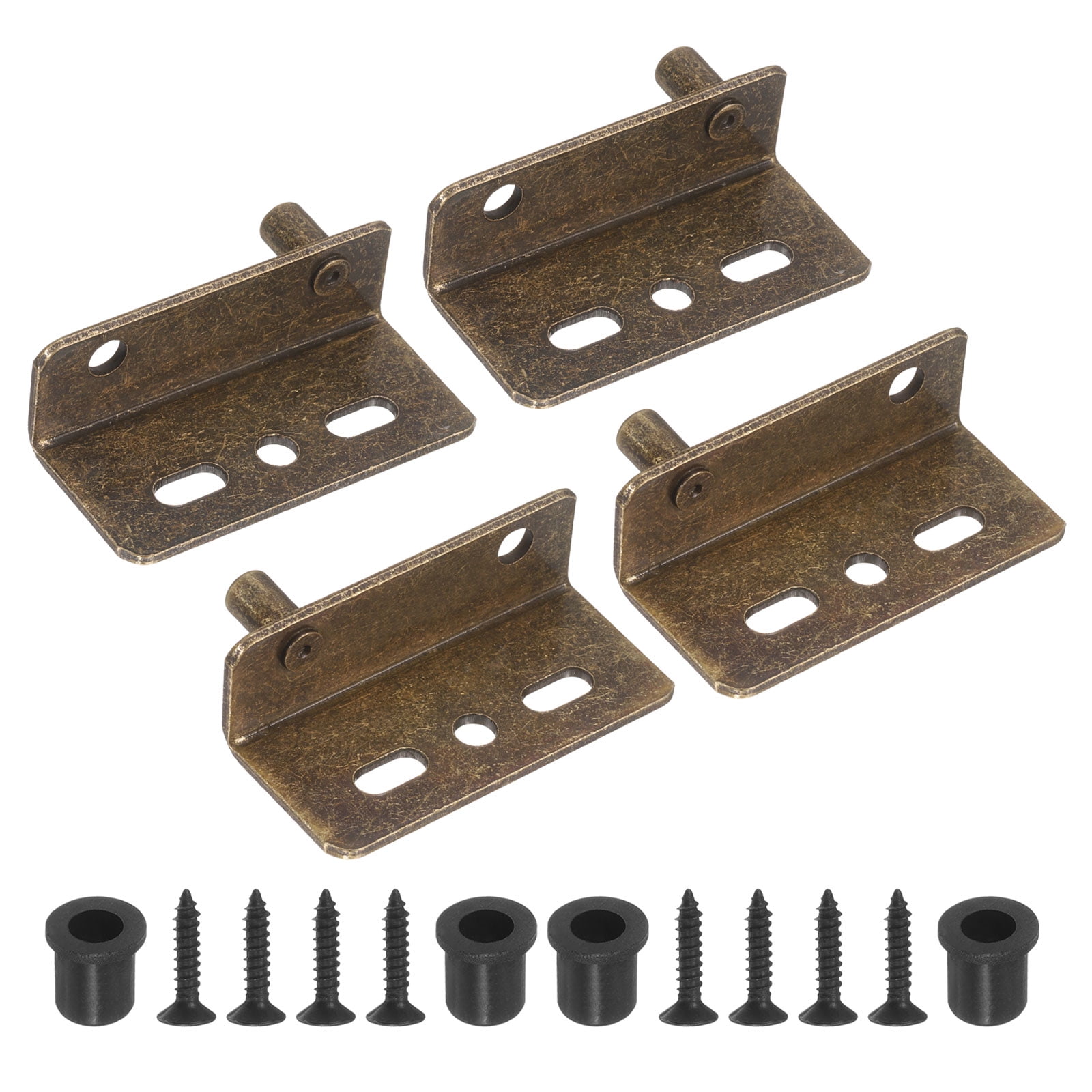 2Set Pivot Hinge, 40 x 18 mm Concealed Shaft Door Hinges with Bushing, Bronze - Walmart.com