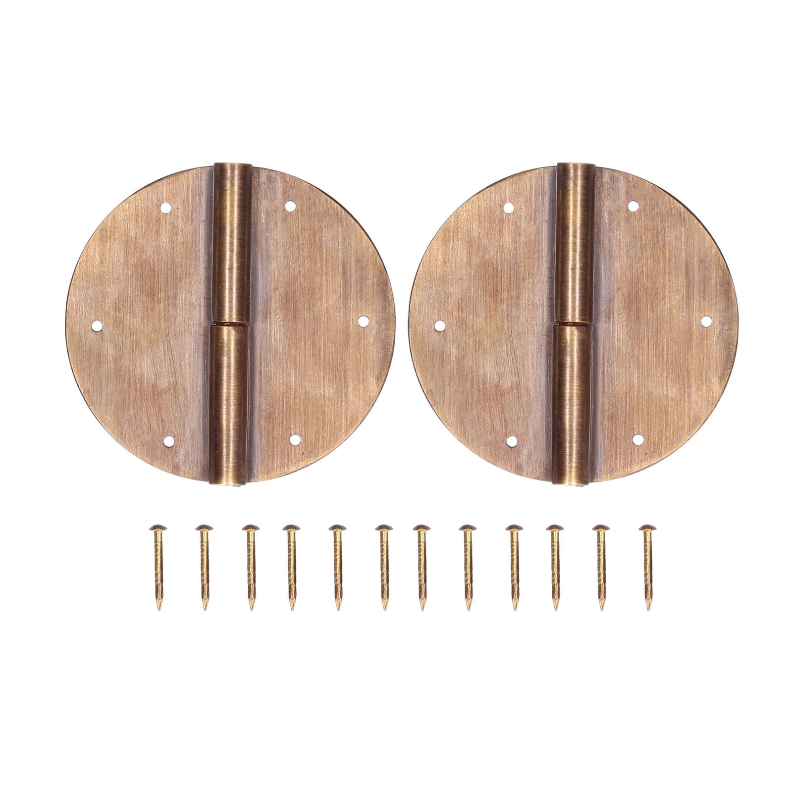 2Set Round Brass Hinges Chinese Antique Hinge Hardware Accessory for ...