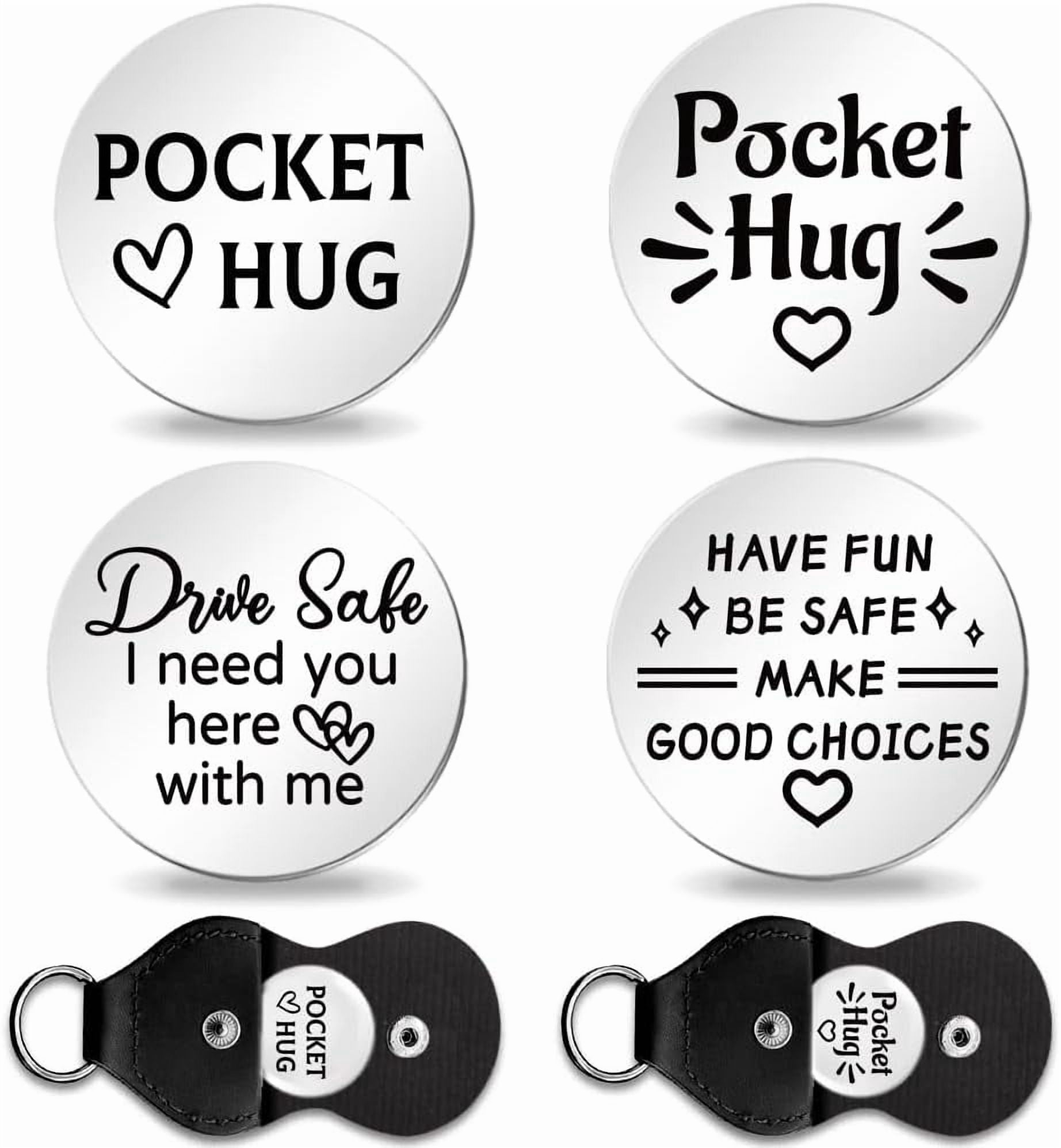 2Set Safe Driving Pocket Hug Token Long Distance Gifts Double Sided ...