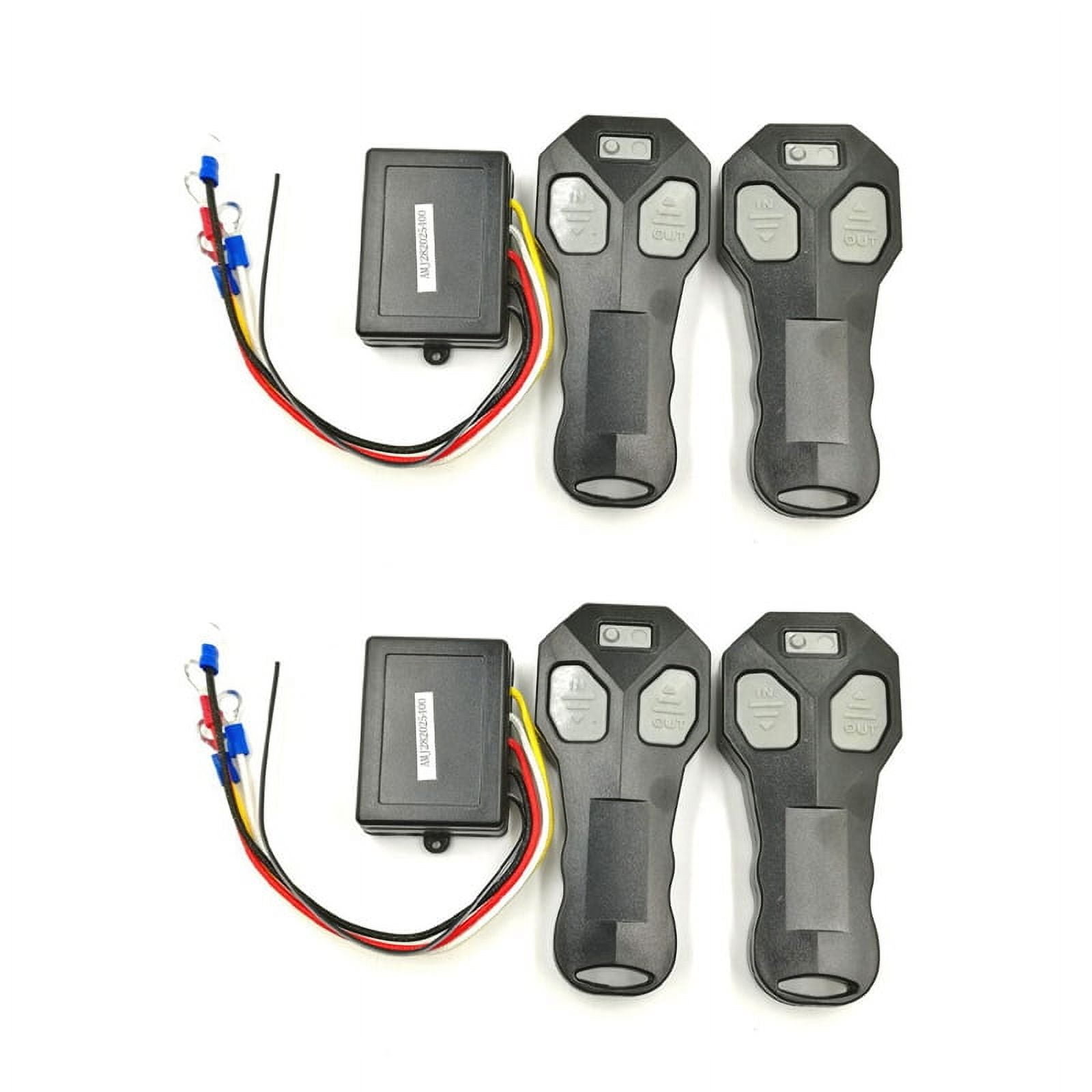 2Set Universal Car Wireless Winch Remote Control with Twin Handset Two ...