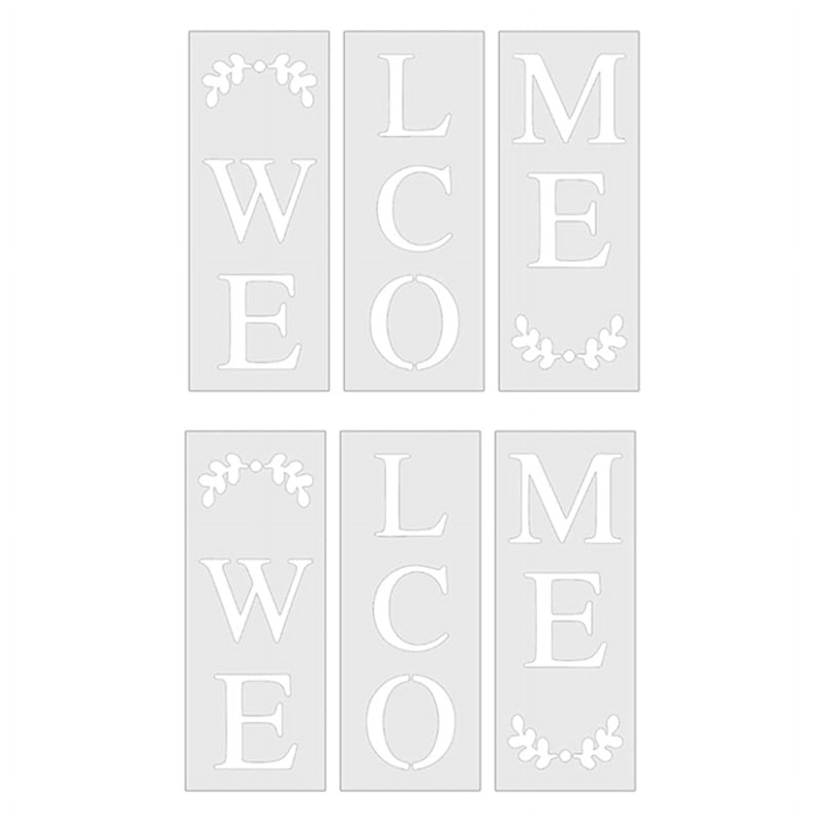 2Set Welcome Sign Welcome Stencil Kit for Front Door Welcome Sign for ...