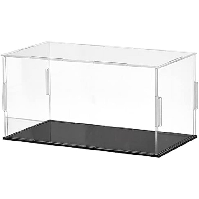 2Sets Clear Display Case Mini Football Helmet Display Case Countertop ...