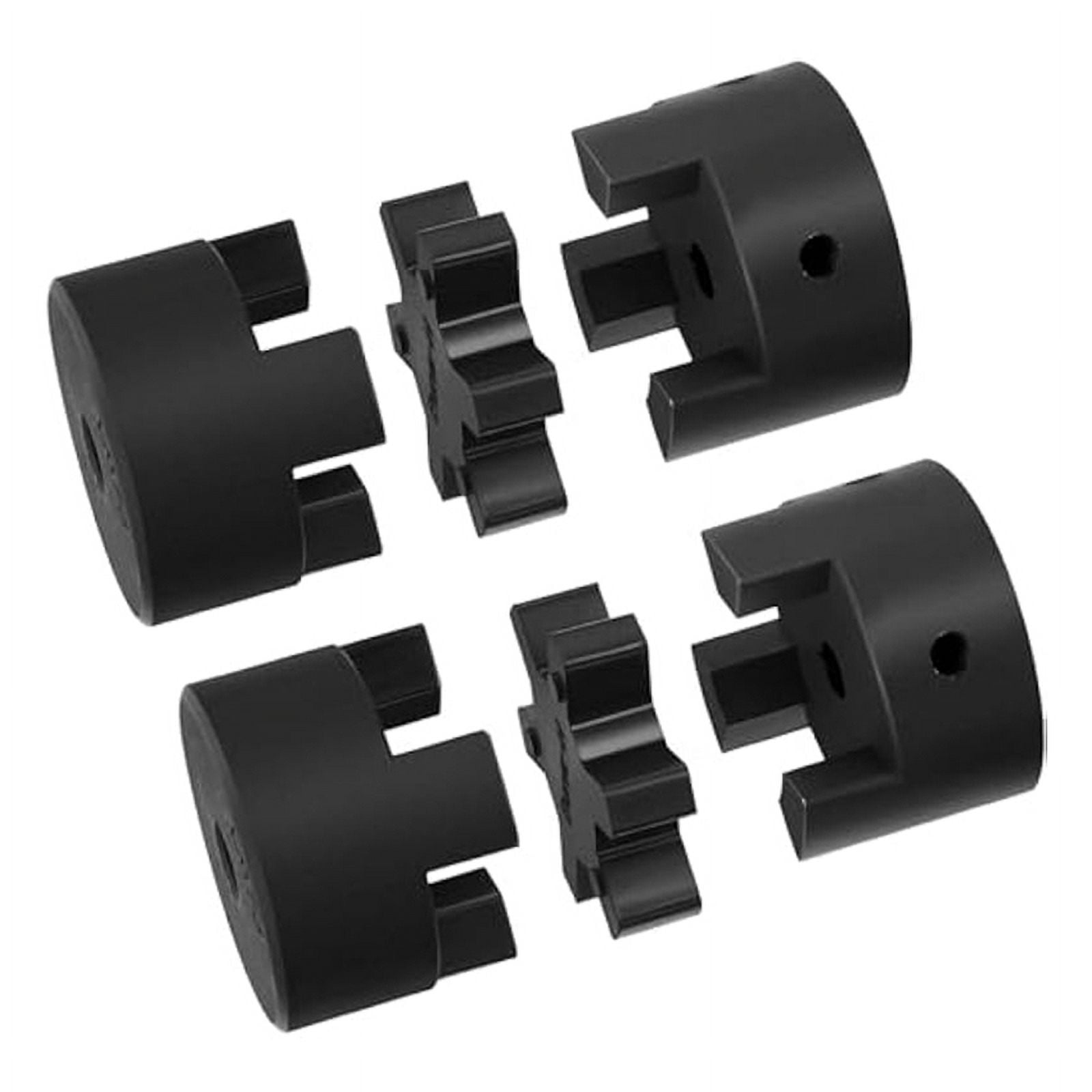 2Sets Flexible 3Pcs Coupling Coupler and Rubber Spider Jaw Coupling for ...