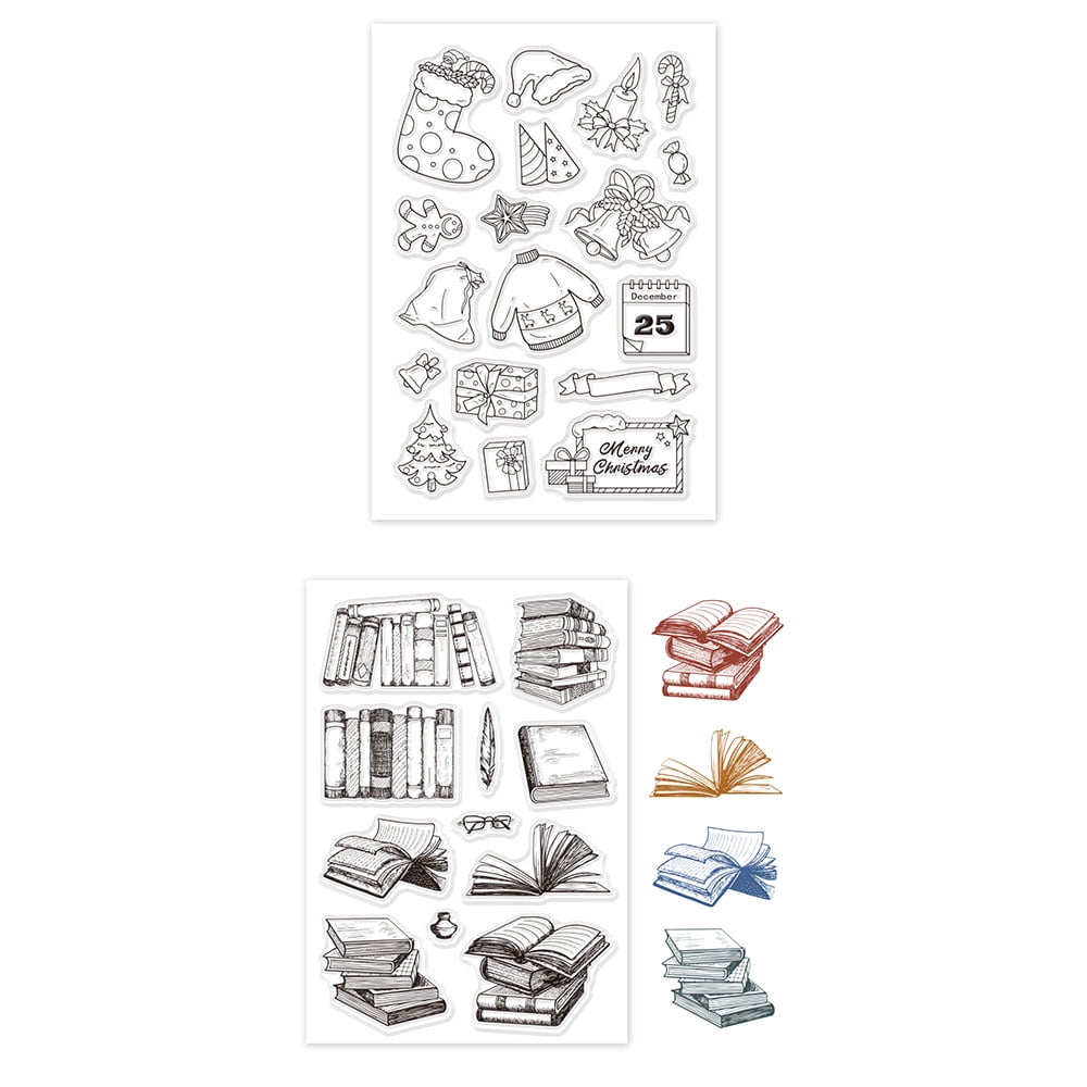 2Sheet PVC Plastic Stamps for DIY Scrapbooking Photo Album Decorative ...