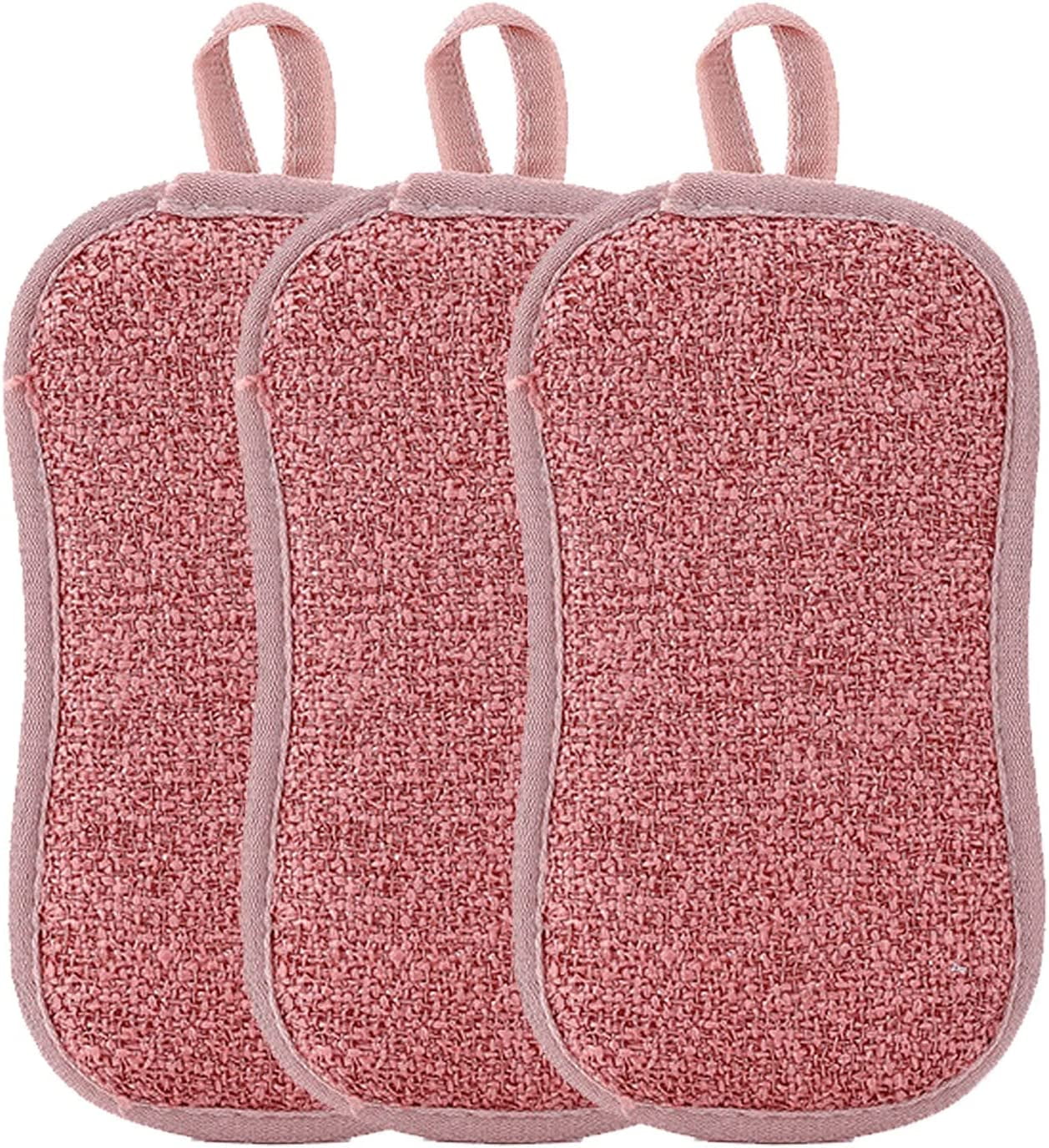 2Sided Rags Cleaning Cloth Absorbent Dish Wiping Towel Grease Sponge ...