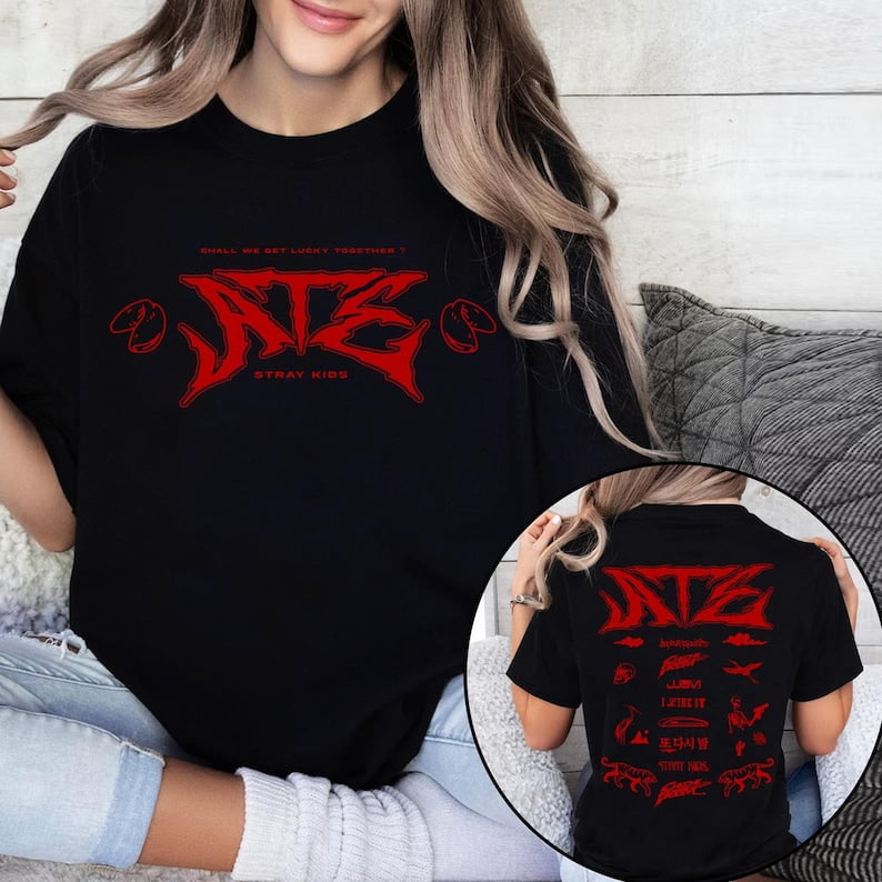 2Sides Stray Kids ATE Tracklist Shirt, Stray Kids ChkChkBoom Shirt ...