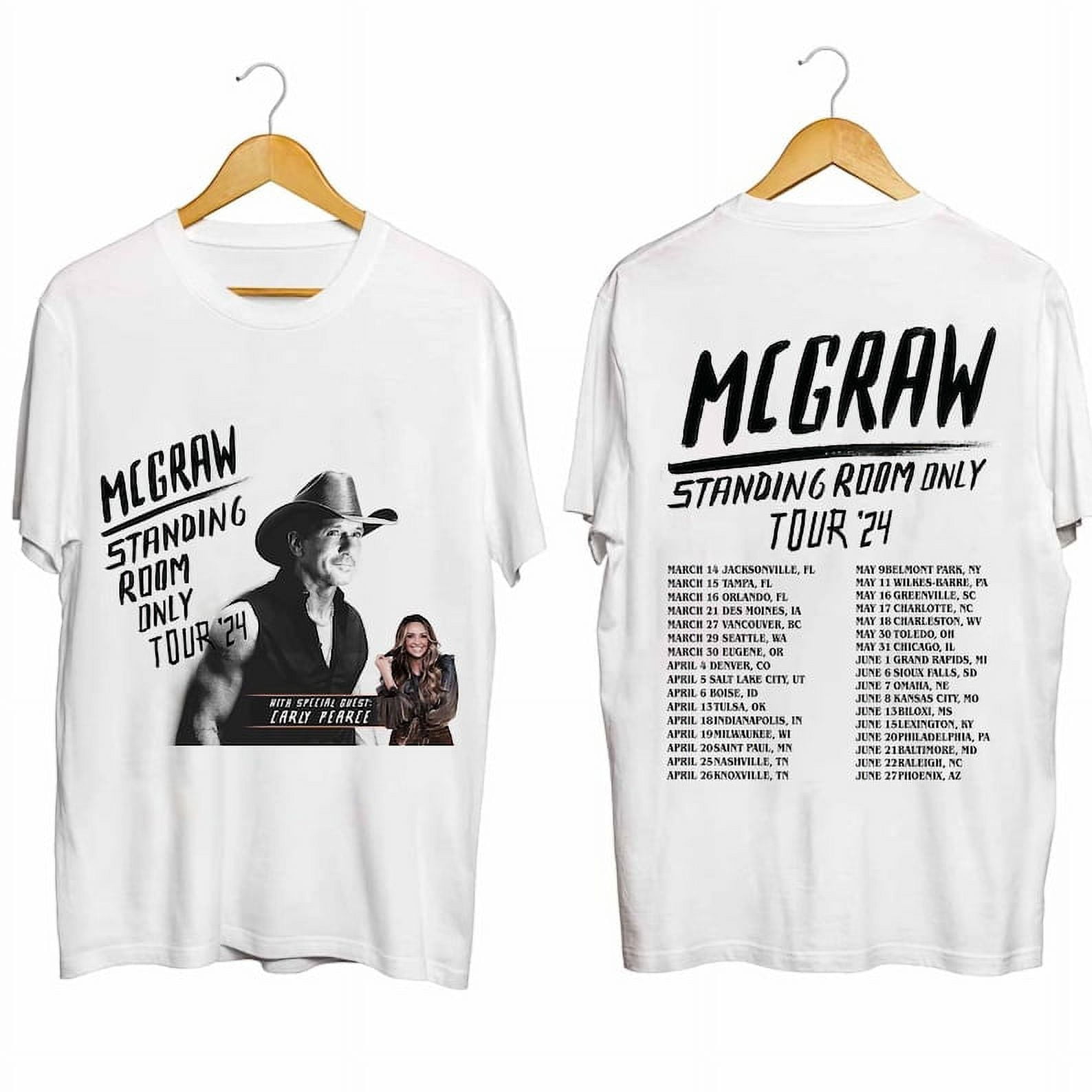 2Sidez148-Clownz 2 SIDE Tim McGraw 2024 Tour Standing Room Only Shirt ...