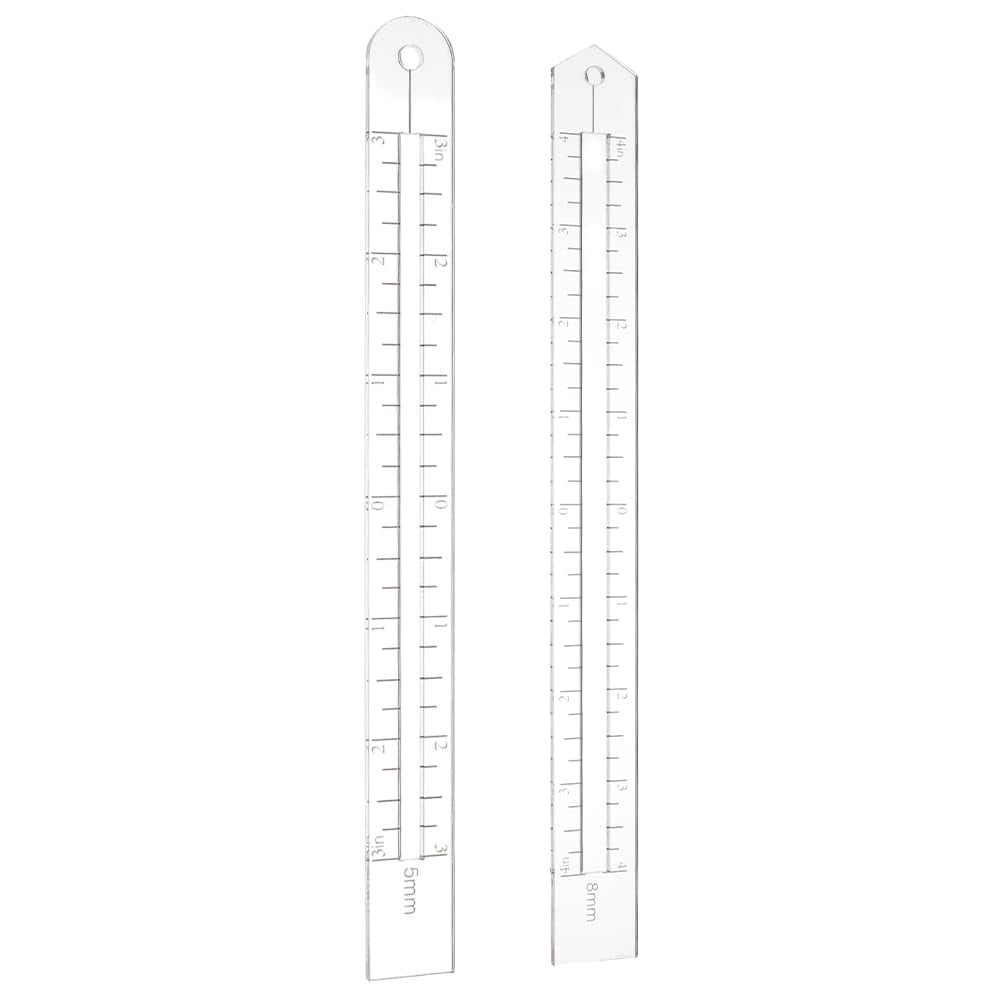 2Sizes Acrylic Zipper Overlay Template 5mm & 8mm Solt Boxy Bag Tool ...