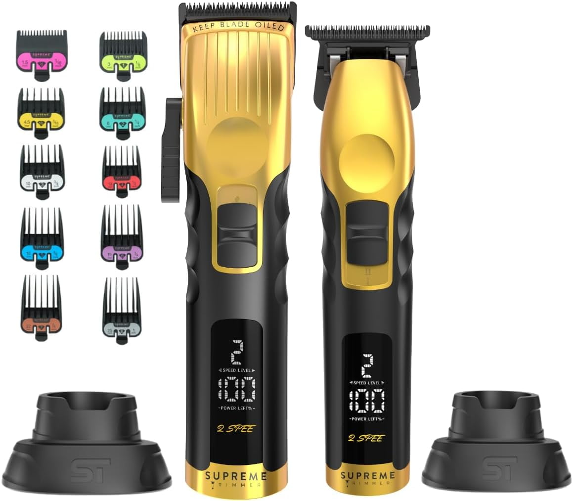 2Spee Beard Hair Clipper Combo | Removable Blades, 2 Speeds, LCD ...