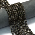 2Strand Natural Silver Sheen Obsidian Beads Strands with Seed Beads ...