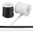 2Strands 2 Colors Flat Polyester Elastic Shoulder Strap with Plastic ...