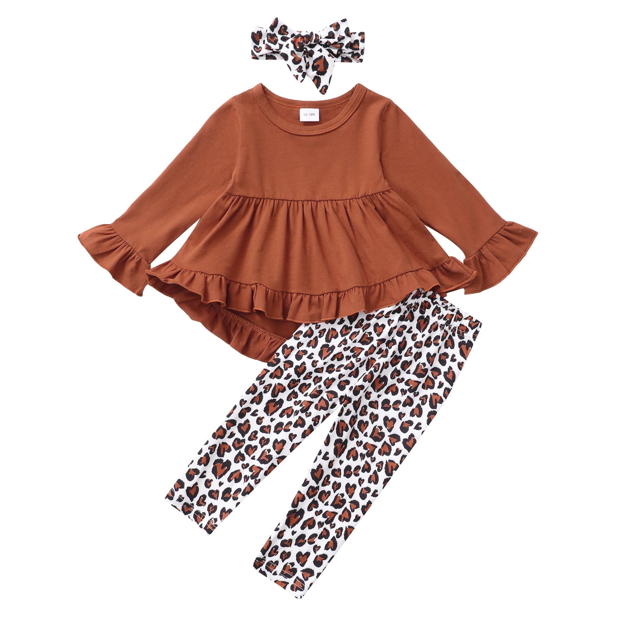 2T Baby Girls Clothes 3T Girls 3PCS Outfits Set Toddler Girls Long ...