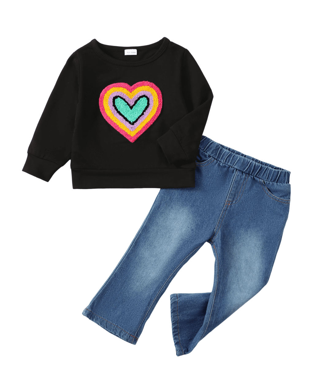 2T Girl Clothes Toddler Girl Winter Clothes Soft Black Shirt Tops With ...