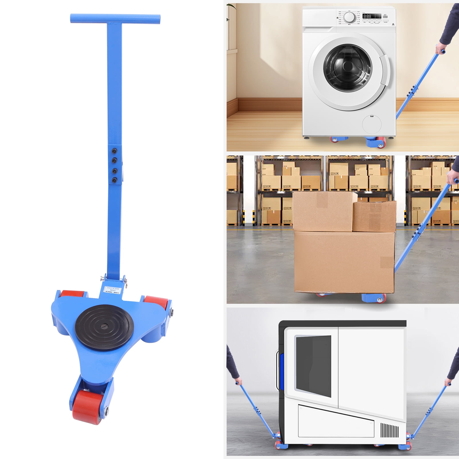 2T Industrial Machinery Skate Dolly, Machinery Mover for Warehouse and ...