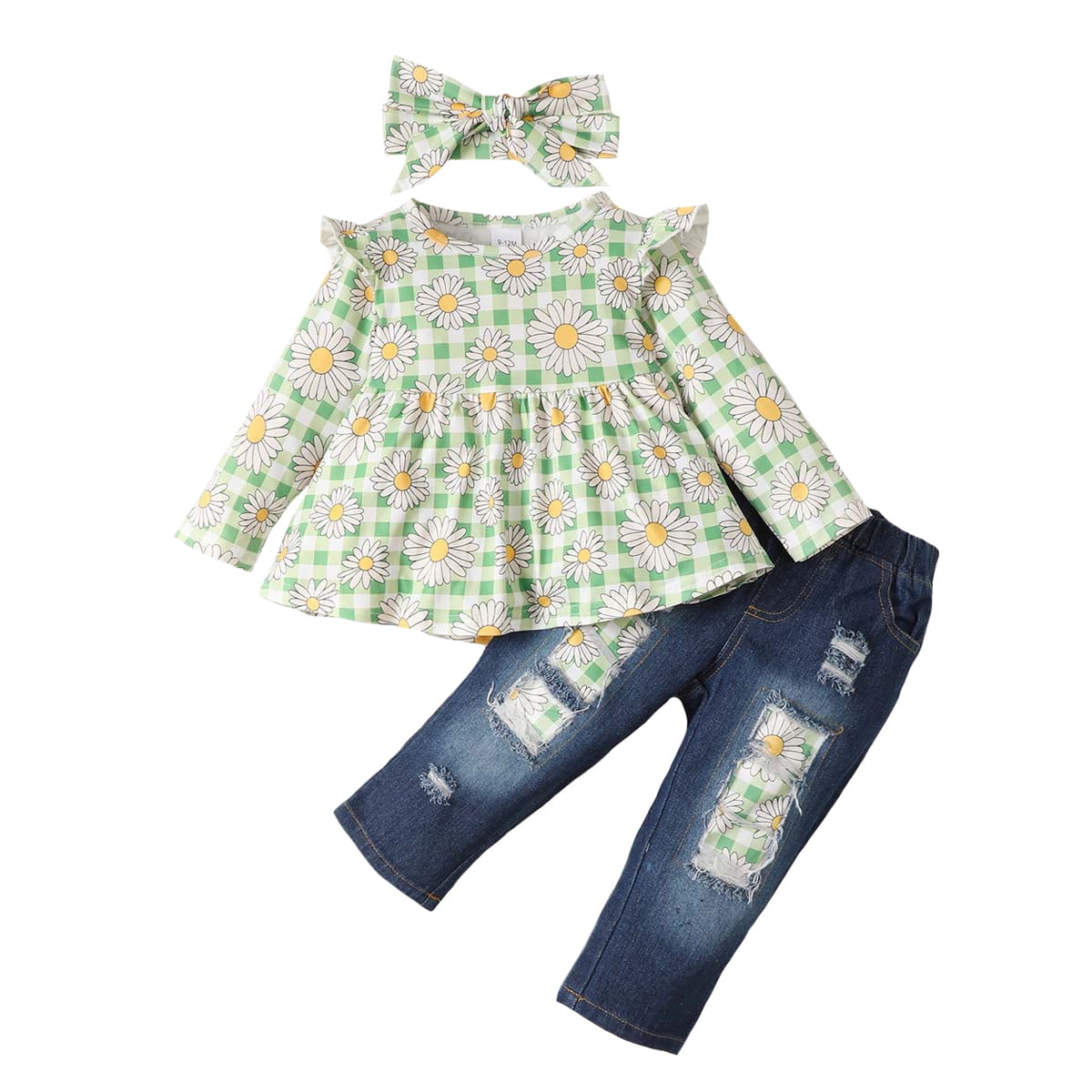2T Toddler Baby Girls Clothes Baby Girls Outfits 2-3T Baby Girls Long ...