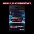 2TB 990 Pro w/ Heatsink M.2 SSD With Windows 11 Pro Pre Installed and ...