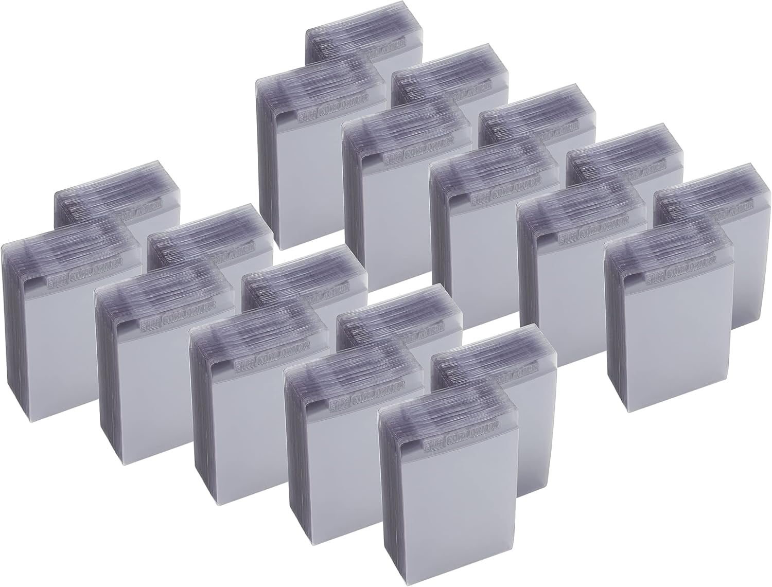2TUFF Card Armor Semi-Rigid Sleeves 1000 Bulk Pack With 1000 Penny ...