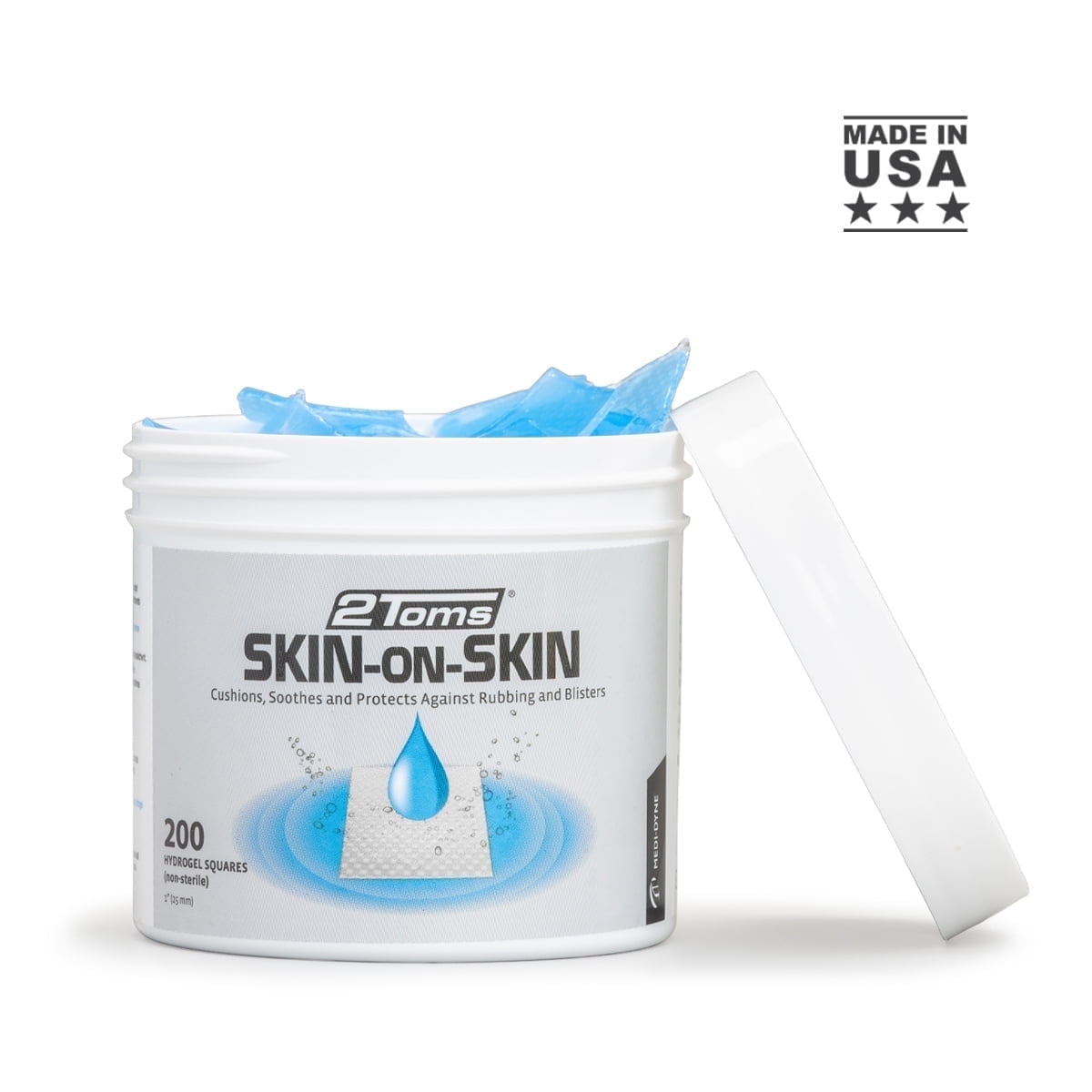 2Toms Skin-on-Skin Soothing Hydrogel Square Pads for Blisters and Skin ...