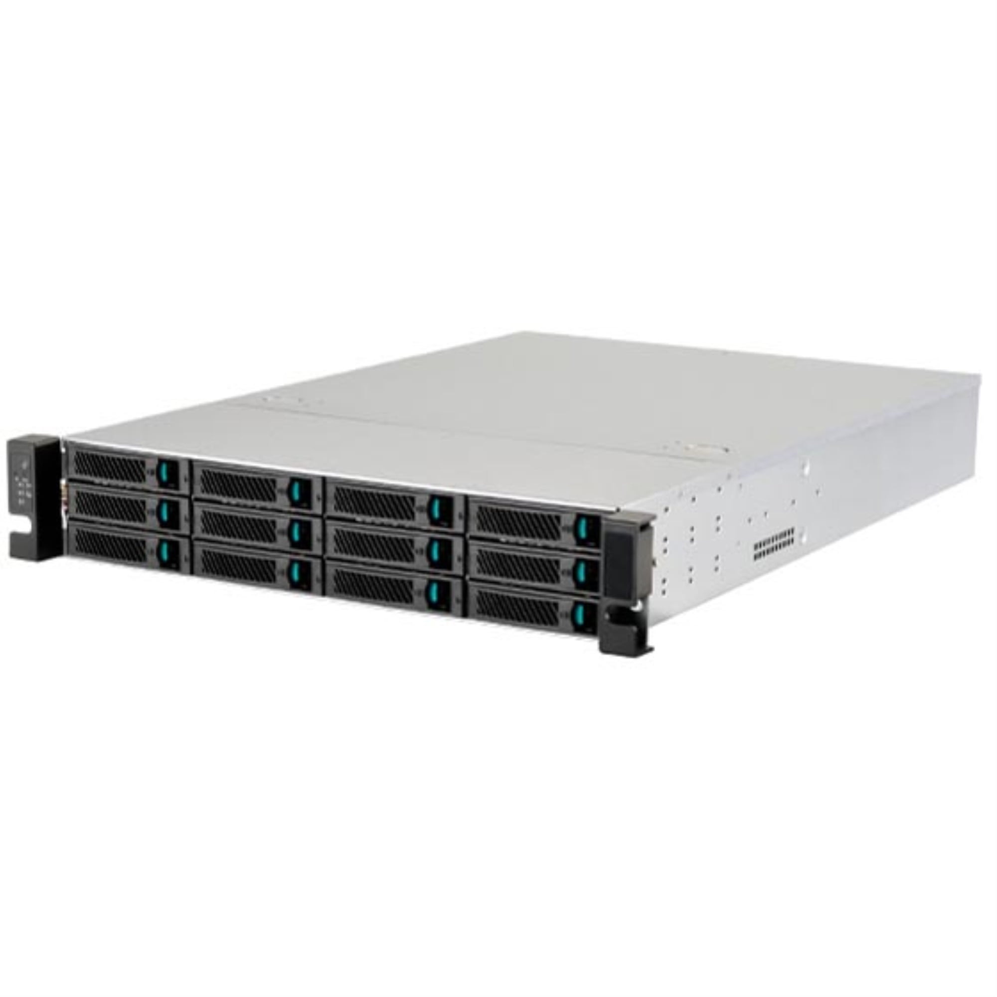 2U 12-bay 3.5 hot-swap rackmount storage server chassis with rail slide ...