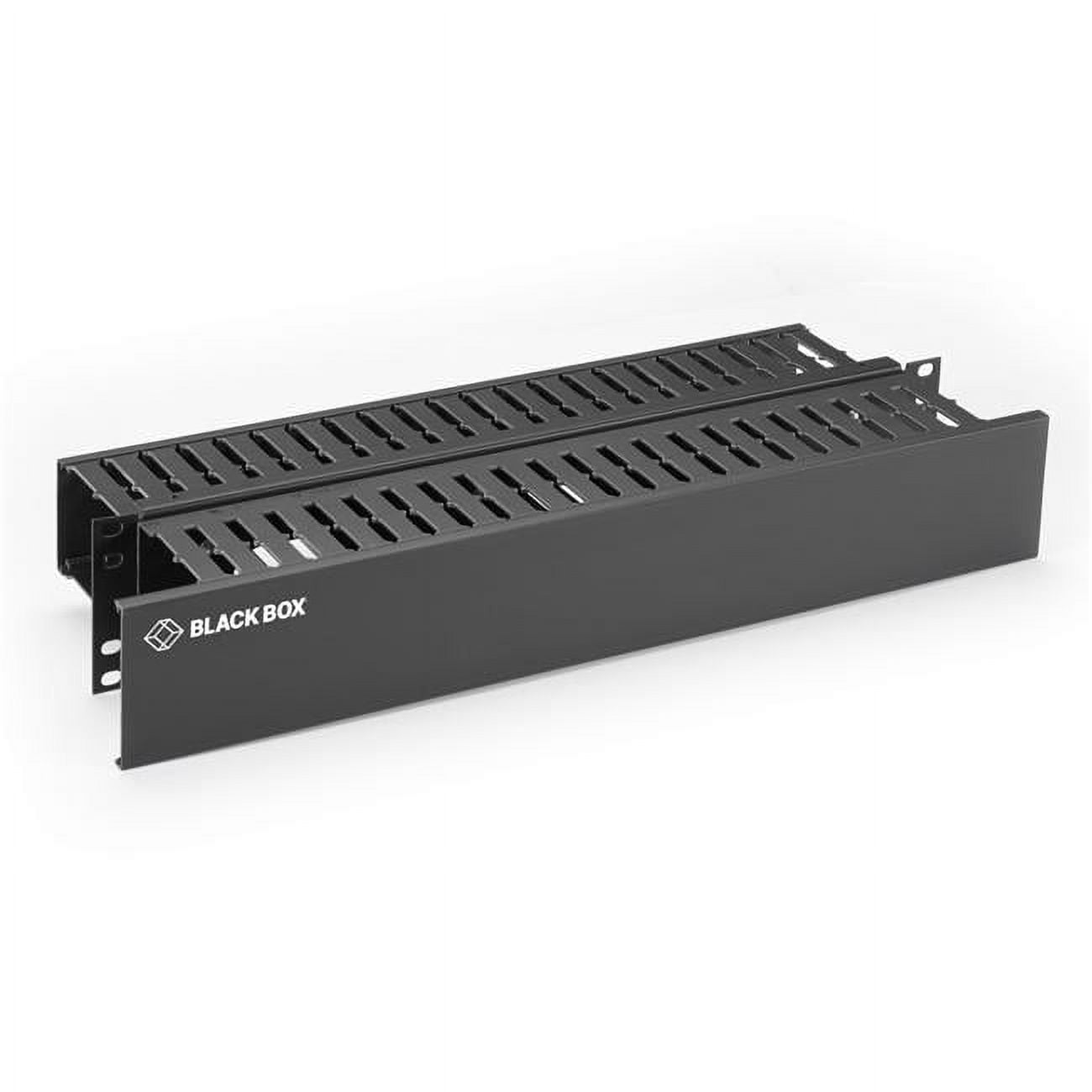 2U 19 in. Double-Sided Rackmount Horizontal Finger Duct Cable Manager ...