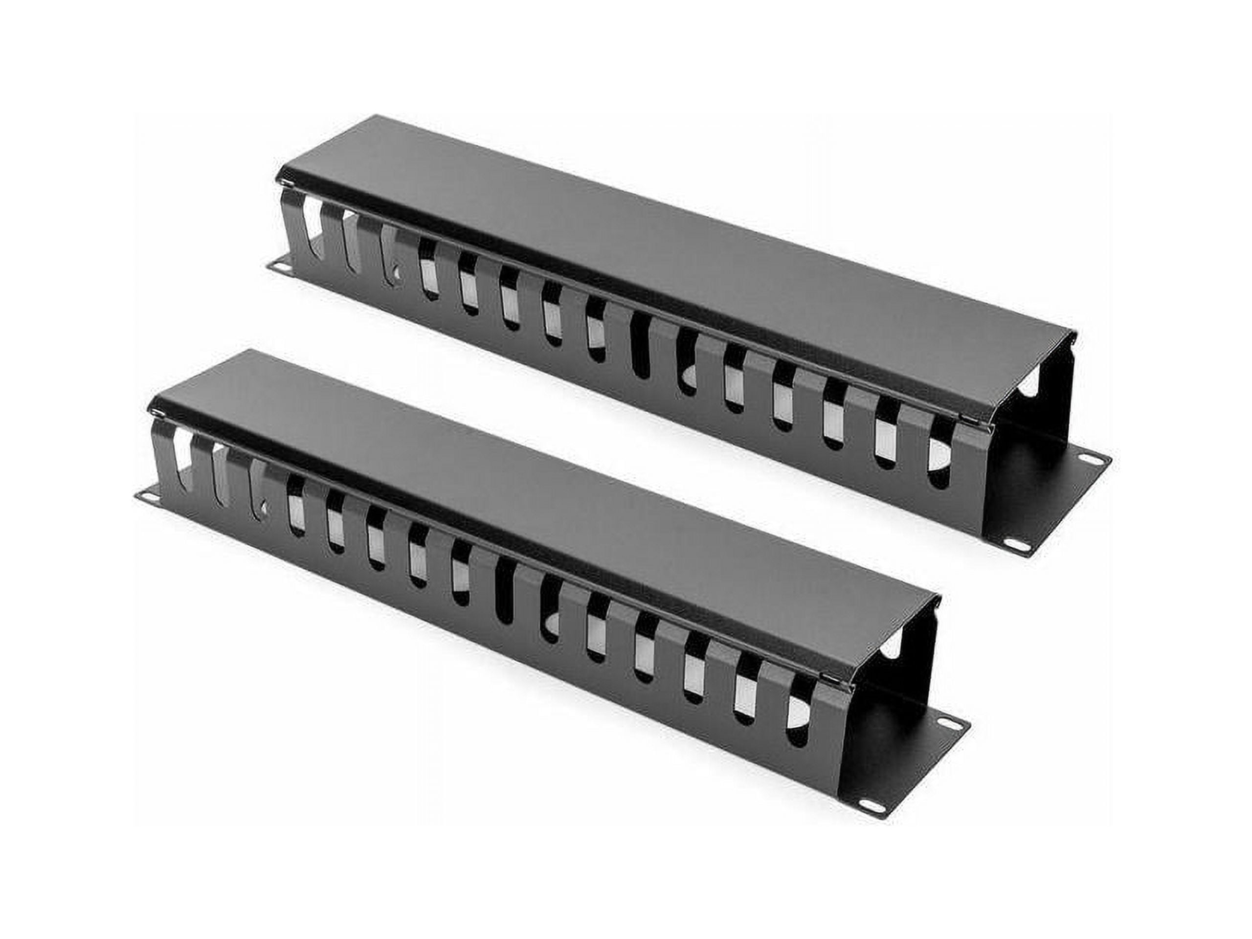 2U Horizontal Finger Duct Rack Cable Management Panel with Cover ...